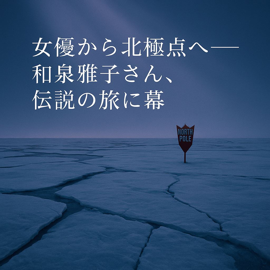 【訃報】北極点を制した伝説の“女優冒険家” 和泉雅子さん死去―その知られざる素顔とは？ - TOPITIZE