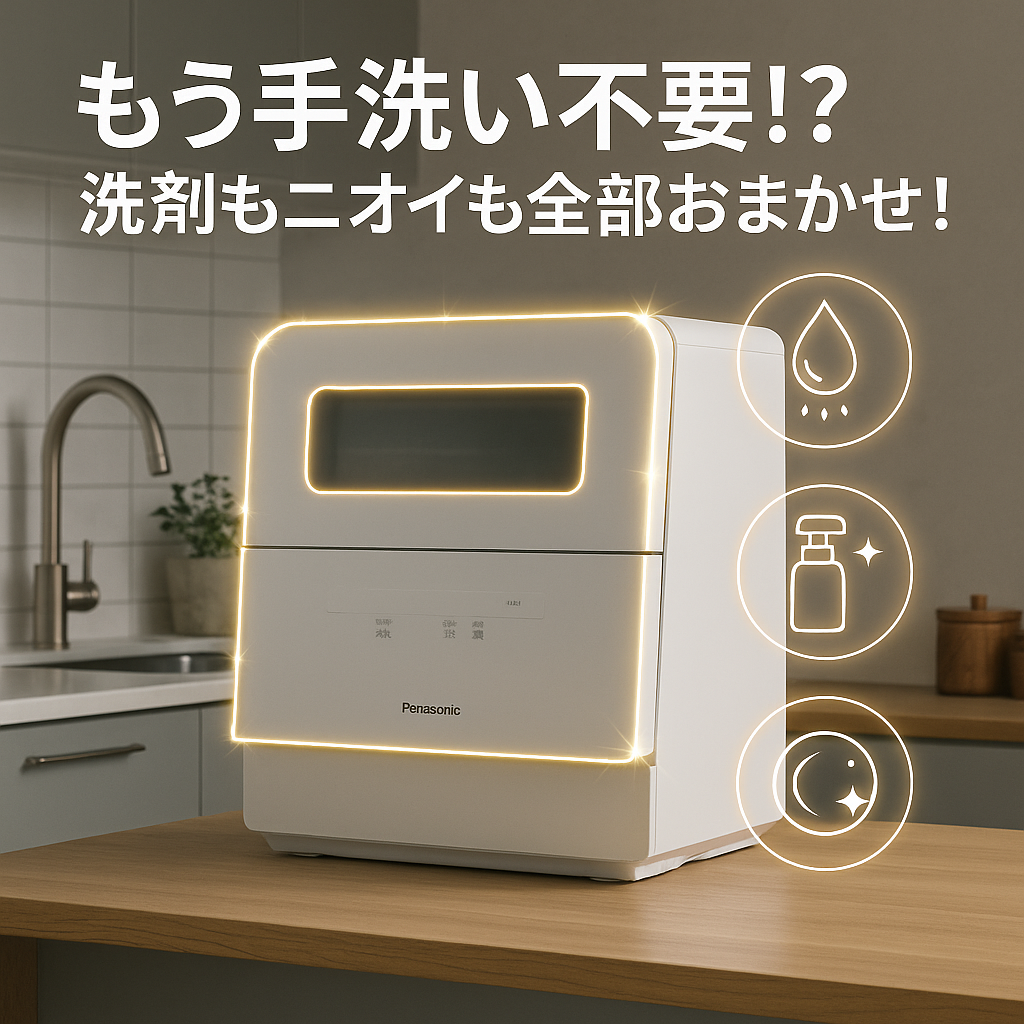 【家事時短】話題の食洗機Panasonic「NP-TZ500」が家事革命すぎる！自動投入＆ニオイ対策の最強モデルとは？ - TOPITIZE