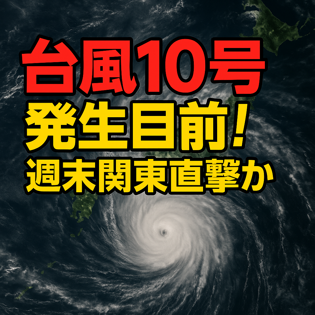【最新情報】台風10号“発生目前”！週末関東接近の恐れ【進路＆去年との比較】 - TOPITIZE